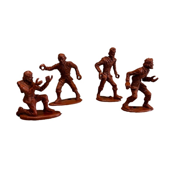 Marx | Toys | Vintage 4 Mpc Ring Hand Brown Army Men Toy Soldier ...